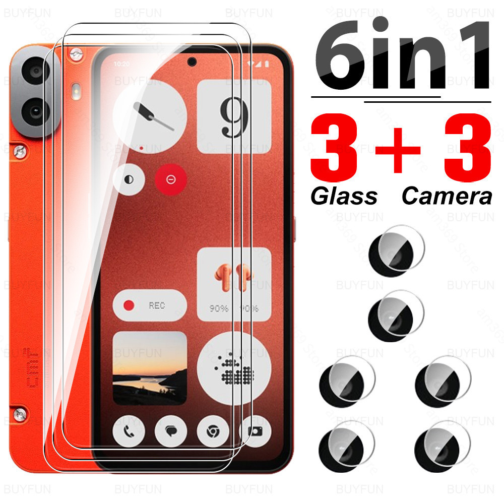 6in1 Tempered Glass For Nothing CMF Phone 1 5G 2024 Screen Protector Nothing CMF Phone 1 Lens ...