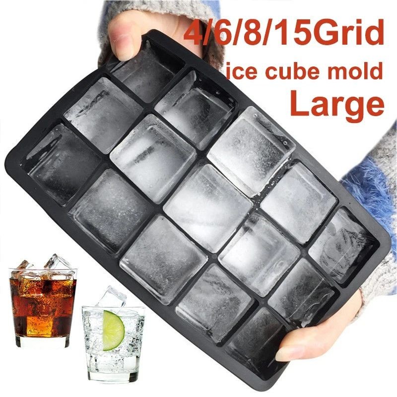 Food Grade Silicone Ice Cube Square Tray Mold / Square Ice Tray Mold ...