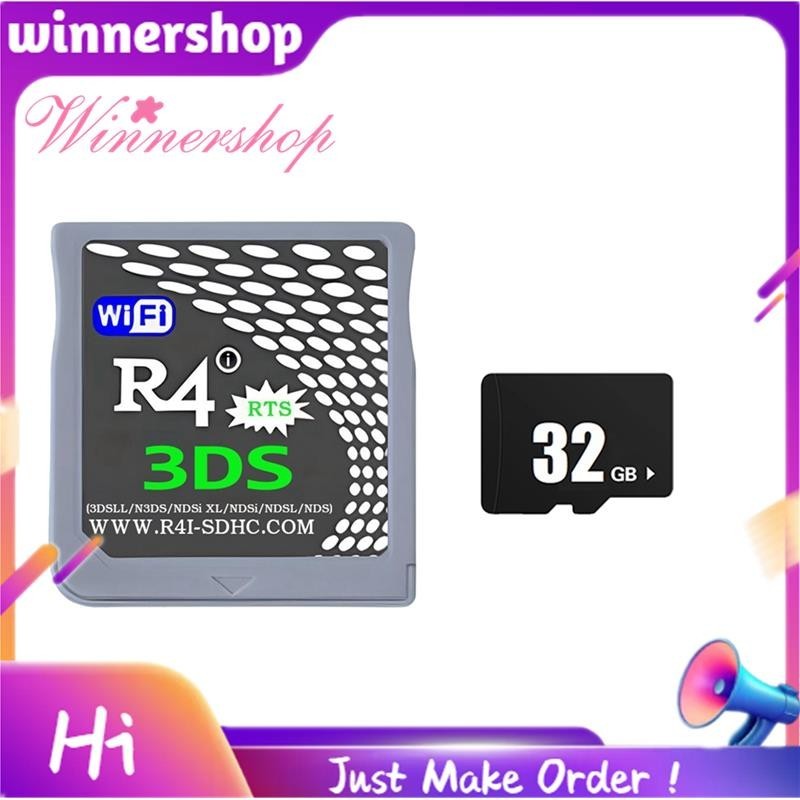 R4 Game Card RTS R4i R4I-SDHC Burning Card+32GB Memory Card Upgrade ...