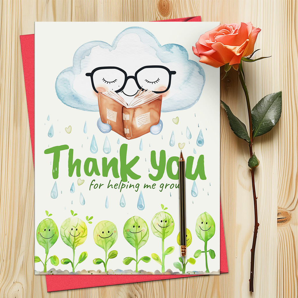 A4 Size Big Happy Teachers' Day Thank You Card with Pearlescent Envelope | Shopee Philippines