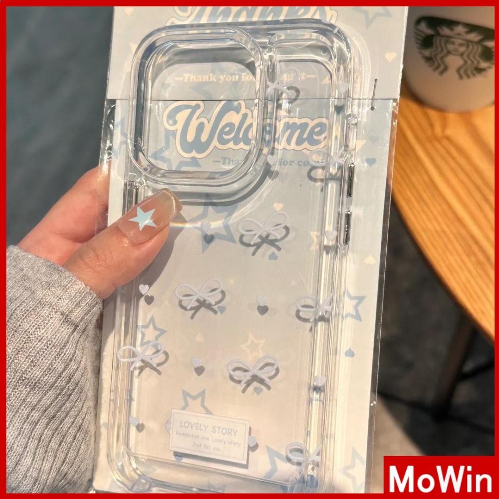 Mowin - For iPhone 15 Pro Max Case Clear Case TPU Soft Electroplated Button Shockproof Camera ...