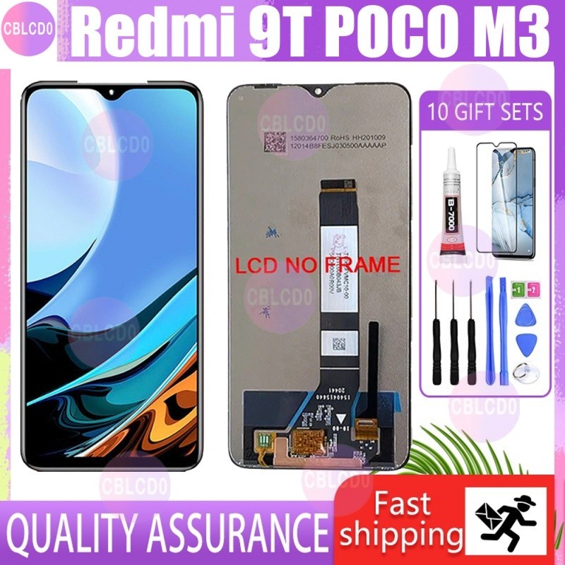 Original LCD For Xiaomi Redmi 9T / Poco M3 LCD Display Touch Screen ...