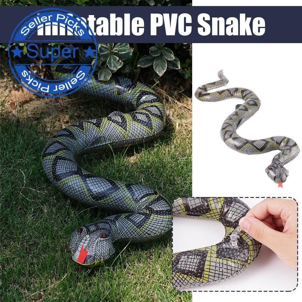 Inflatable Snake Fake Snake Animal Pvc Swimming Nature Wild Up Toy ...