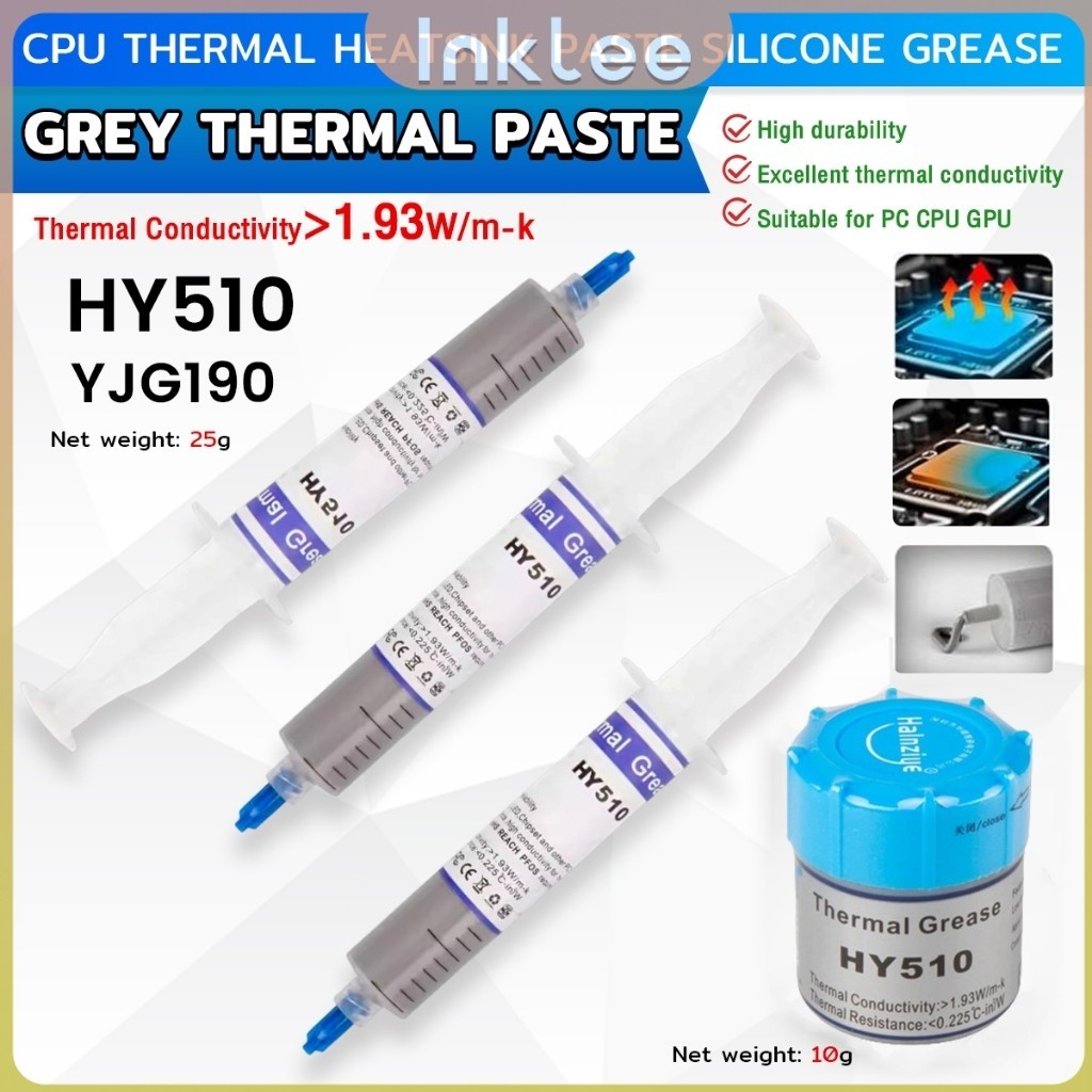 I.K. HY510 YJ-G190 Grey Thermal Paste for CPU GPU Cooler Cooling ...