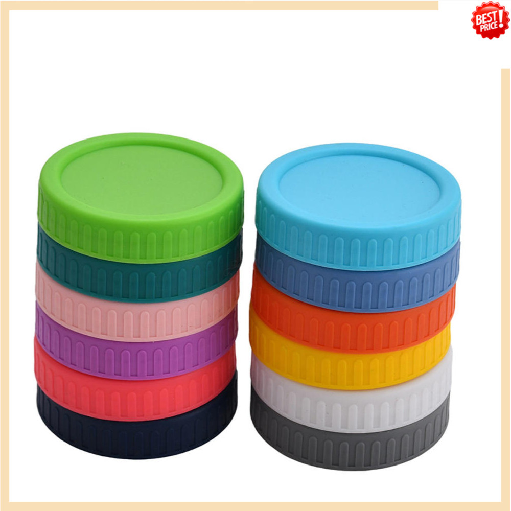 Mason Jar Lids - Colored Plastic Mason Jar Lids Regular Mouth Leak ...