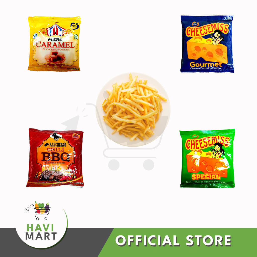 HAVI SHOP Fries Flavor Powder Cheese BBQ Sourcream Cheesemiss Rancheros ...