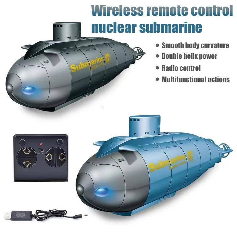 RC MINI Submarine Boat Toys for Kids Remote Control Boat Ship ...