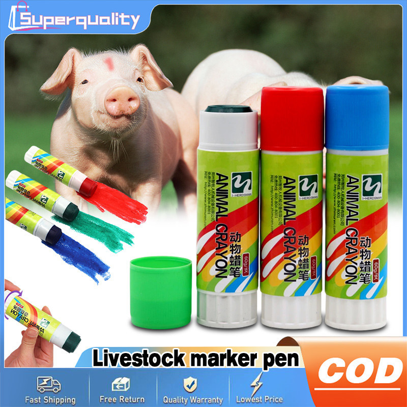 1Pc Pig Marker Crayon Pig Marker Pen Cattle And Sheep Marker Crayon ...