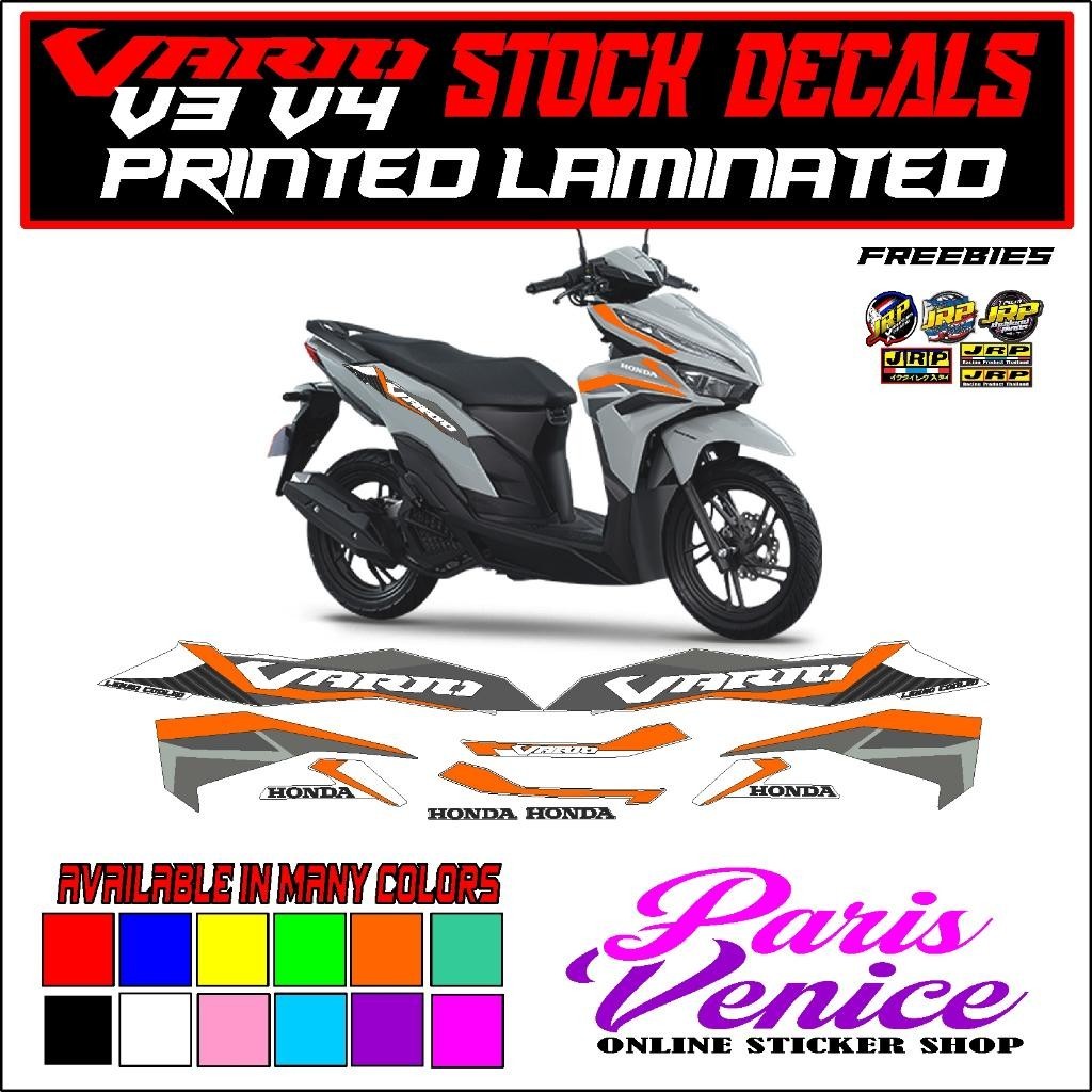 honda vario v3 stock decals printed laminated original sticker v3 v4 ...