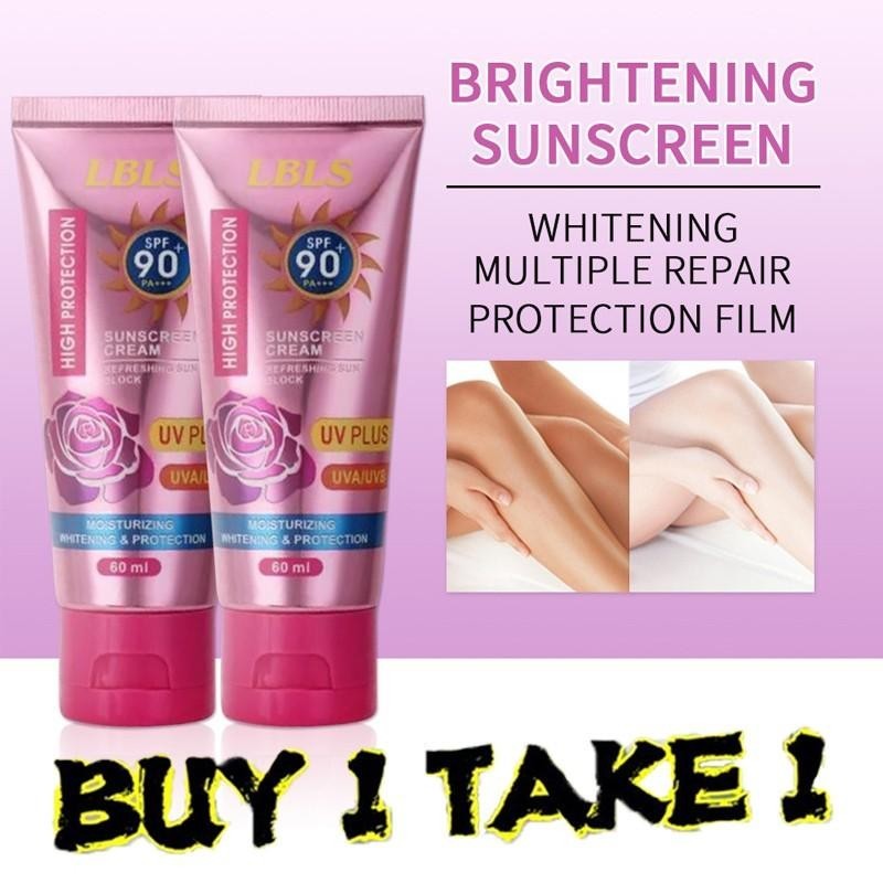 Buy 1 Take 1 Sunscreen Cream SPF 90+ High Protection UV Plus 60ml Sunscreen Refreshing ...
