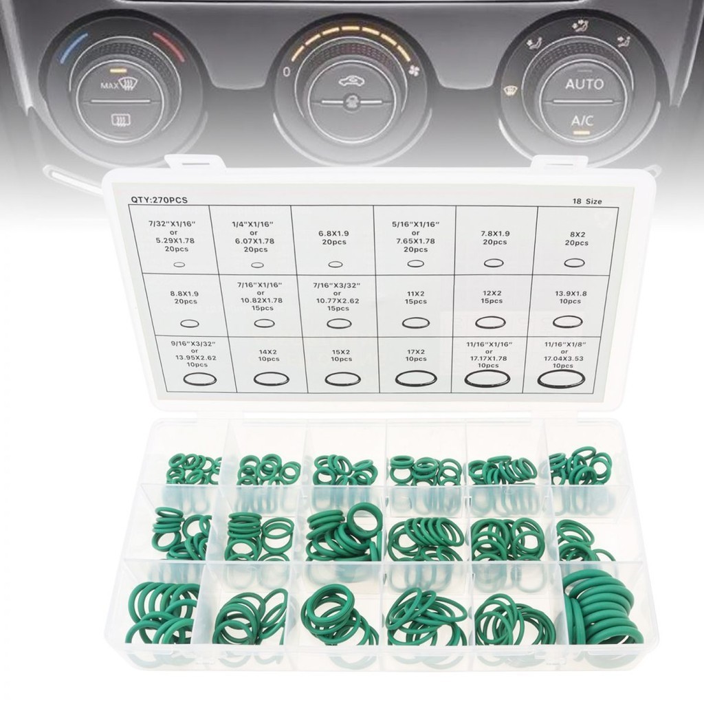 270pcs Nitrile Rubber R-ing High Temperature Resistance High Voltage ...