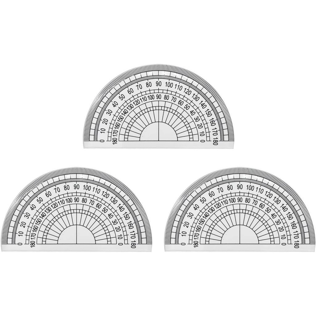20 Pack Plastic Protractor, 180 Degrees Protractor for Angle ...