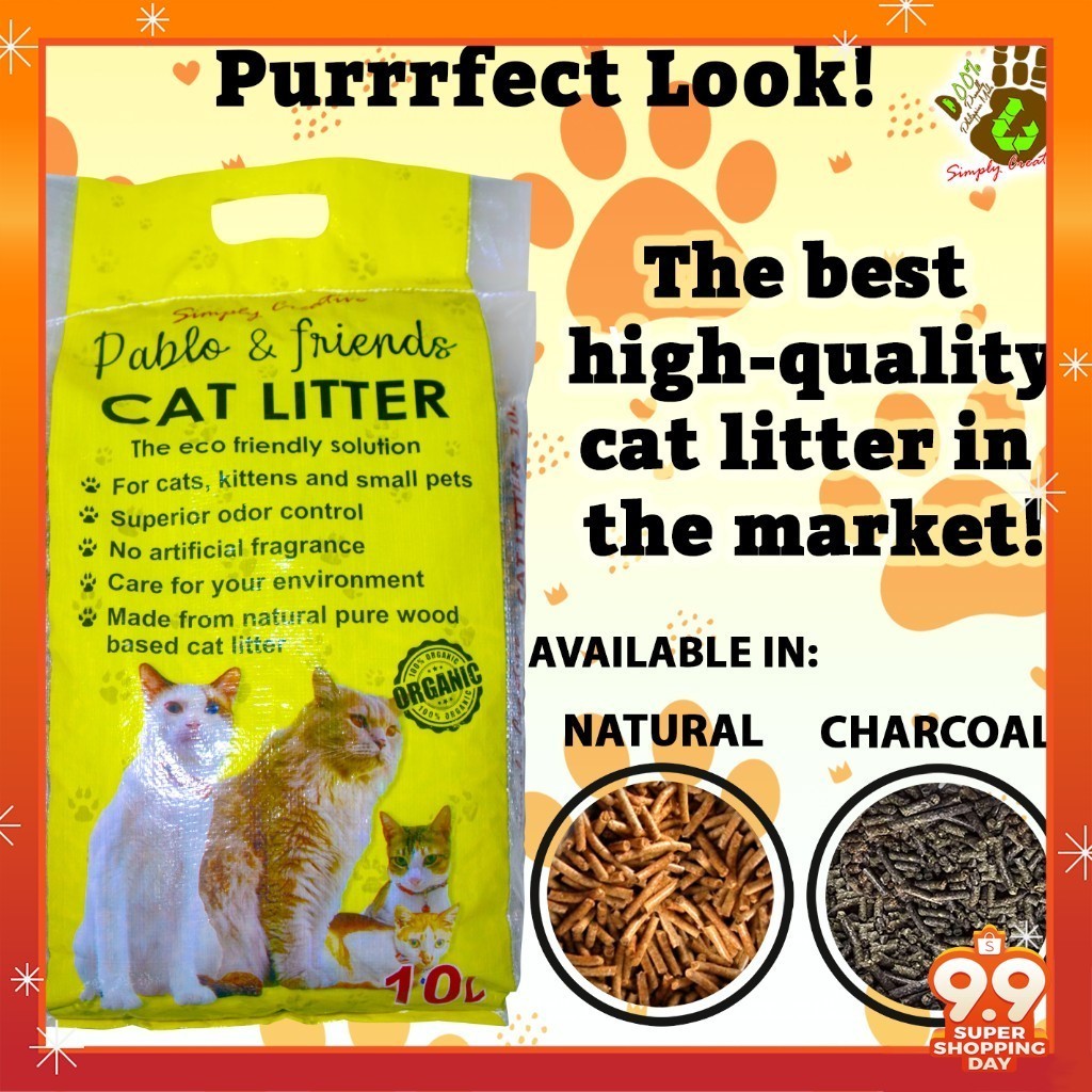 Simply Creative Wood Based - CAT LITTER (Natural) | Shopee Philippines