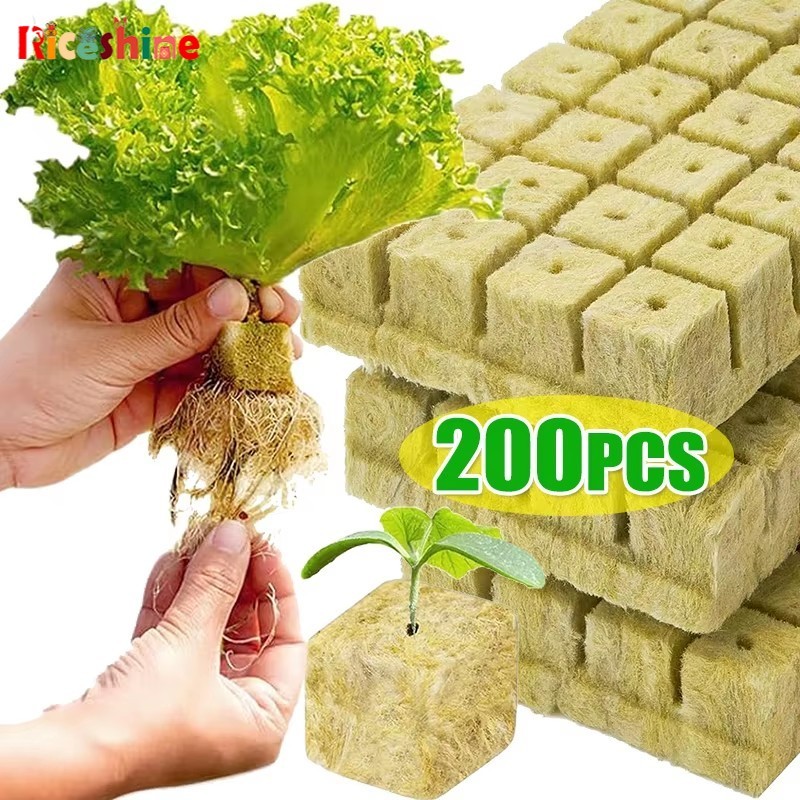 No Soil Cultivation Seedling Rock Wool Blocks- Breathable Plant Growing ...