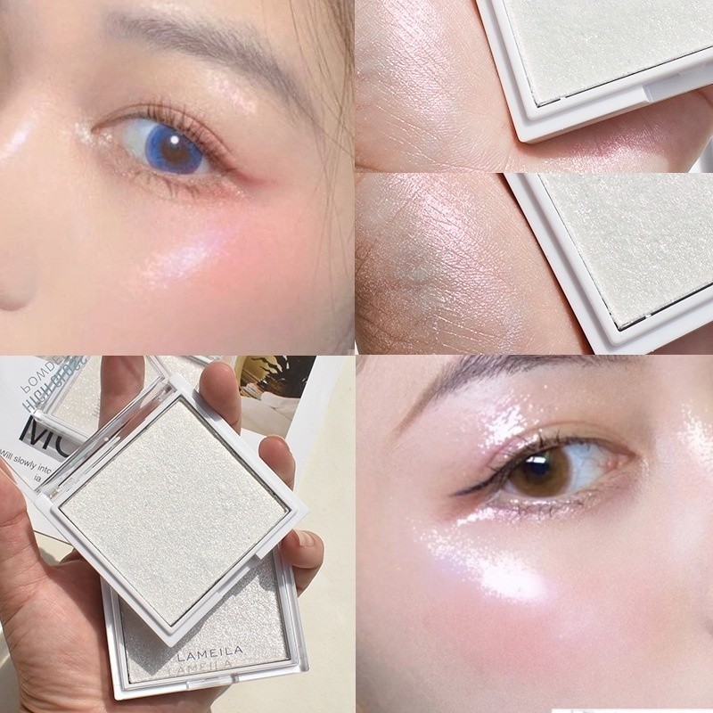 3 Colors Lameila High Gloss Glitter Highlighter Powder Shiny High Gloss ...