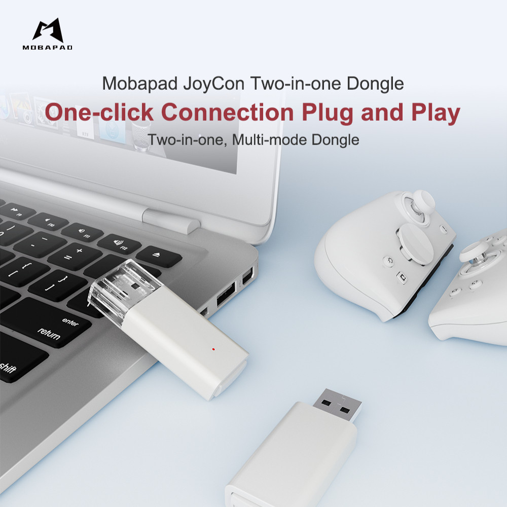 Mobapad D1 NS Controller Adapter Ultra-Low Latency Support Switch Pro Windows 11 & 10 Switch Joy ...