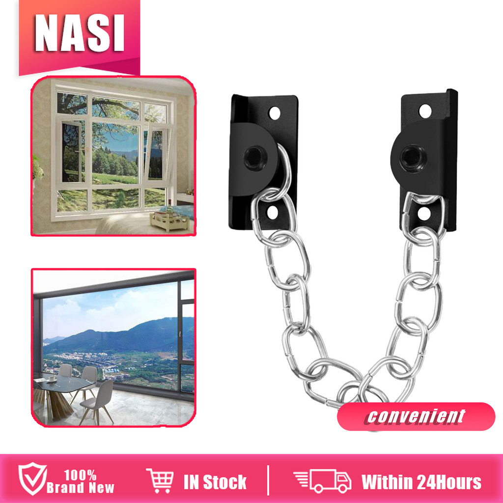 Window Guard Chain Security Lock Latch Window Retainer Anti-Theft ...