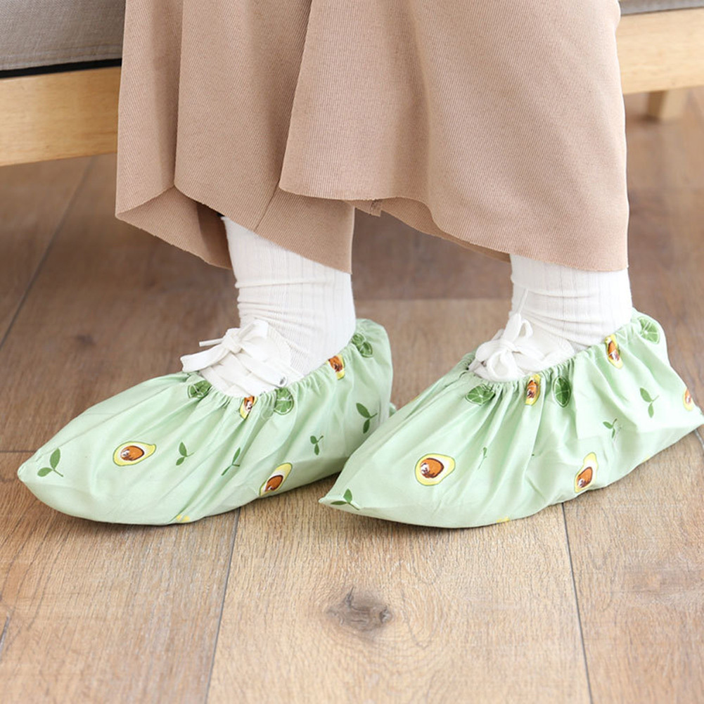 1Pair Reusable Shoe Cover Small Fresh Prints Guests Shoes Covers ...