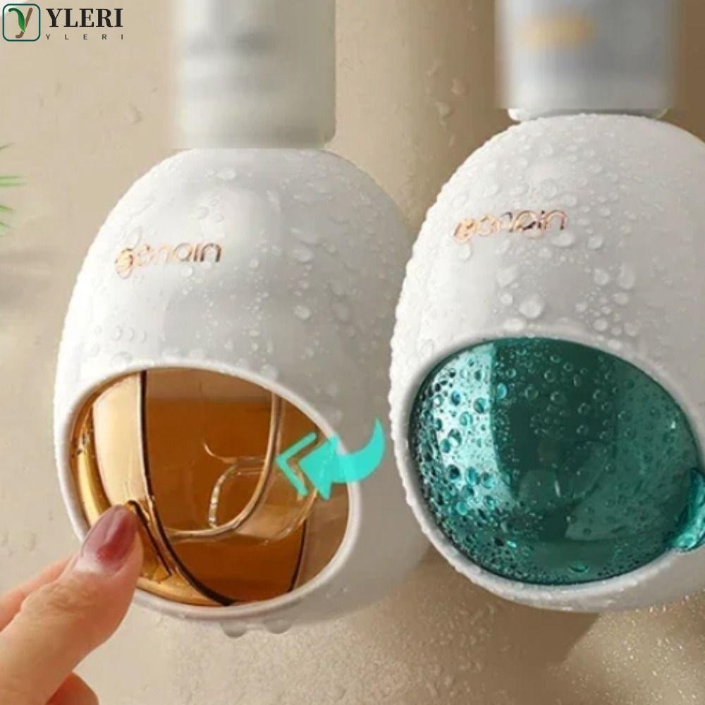 YLERI Toothpaste Dispenser, With Dust Cover Wall Mount Toothpaste ...