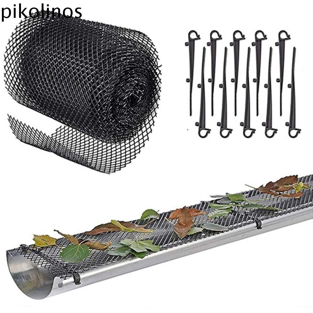 PIKOLINOS Gutter Mesh, Grid Prevent Blockages Gutter Screen, Practical ...