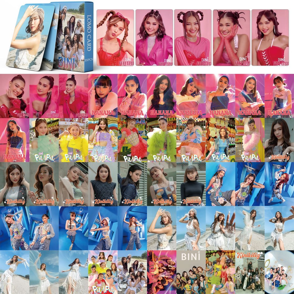 Jollibini Photocards Bini Lomo Cards 55 Pcs Photocard Jollibee BINI ...