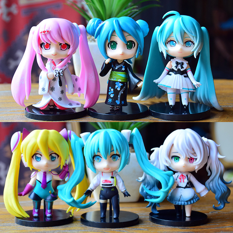 Hatsune Miku Figure Full Set Doll Model Decoration Cake Decoration Doll ...