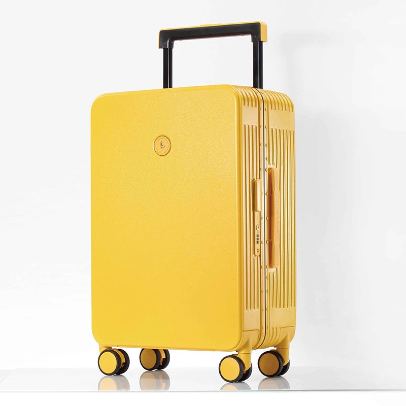 Wide tie rod travel luggage men women's fashion trolley suitcase 20/22 ...
