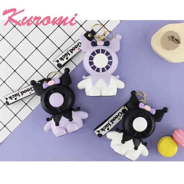 kuromi neck fan rechargeable fan New cartoon kulomi pacha mini fan ...