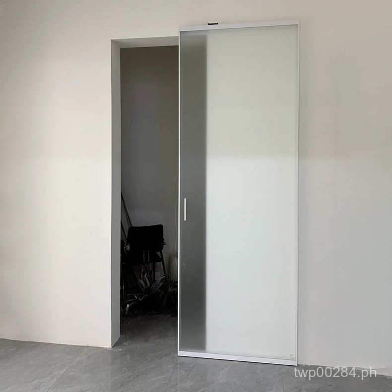 Aluminum Alloy Extremely Narrow Kitchen Sliding Door Bathroom Living Room Glass Partition ...
