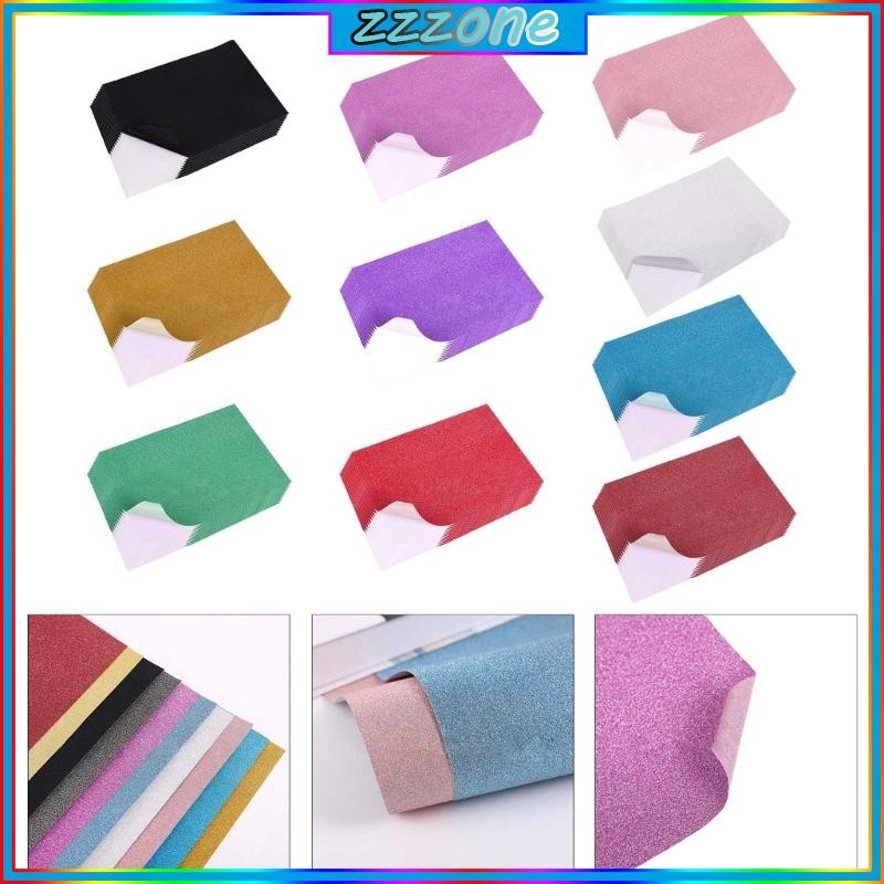 zzz Glitter Cardstock Paper Self Adhesive Stickers for DIY Scrapbooking ...