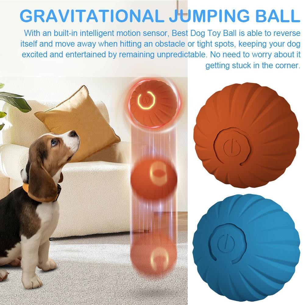 Gravity Bouncing Ball Smart Dog Toy Ball Automatic Moving Bouncing ...
