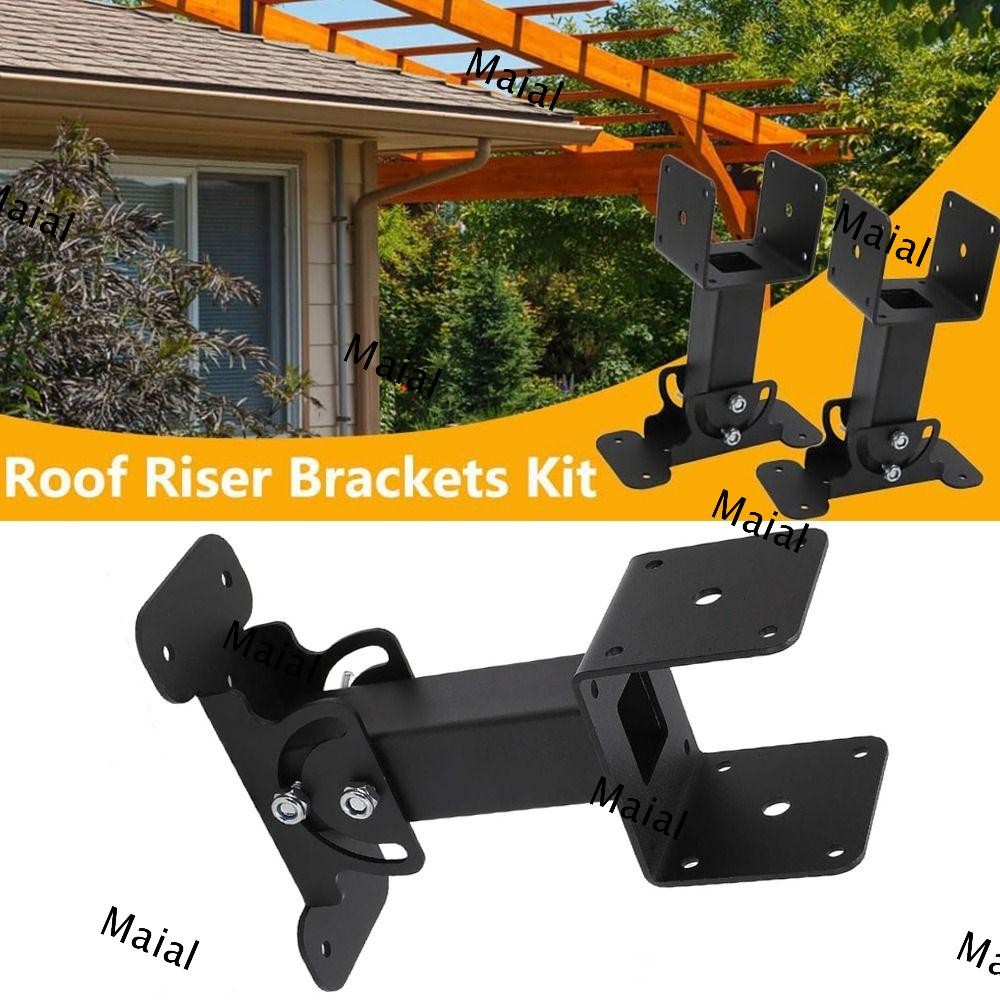 MAIAL 3 Pack Heavy Duty Roof Brackets, Adjustable 180 Degree Riser ...