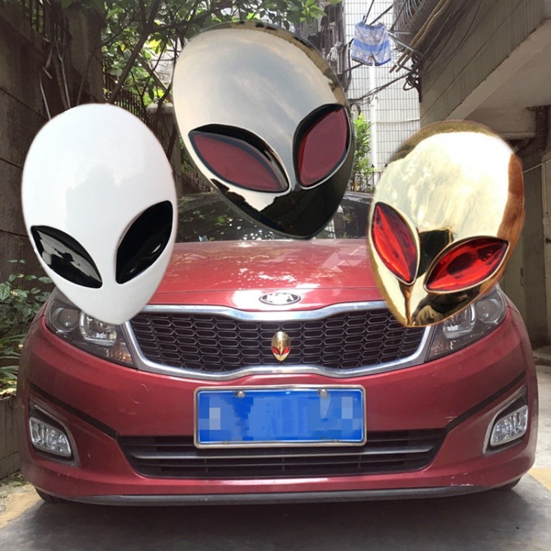 Large Alien logo Front logo Mesh logo Three-Dimensional Metal Grid ...