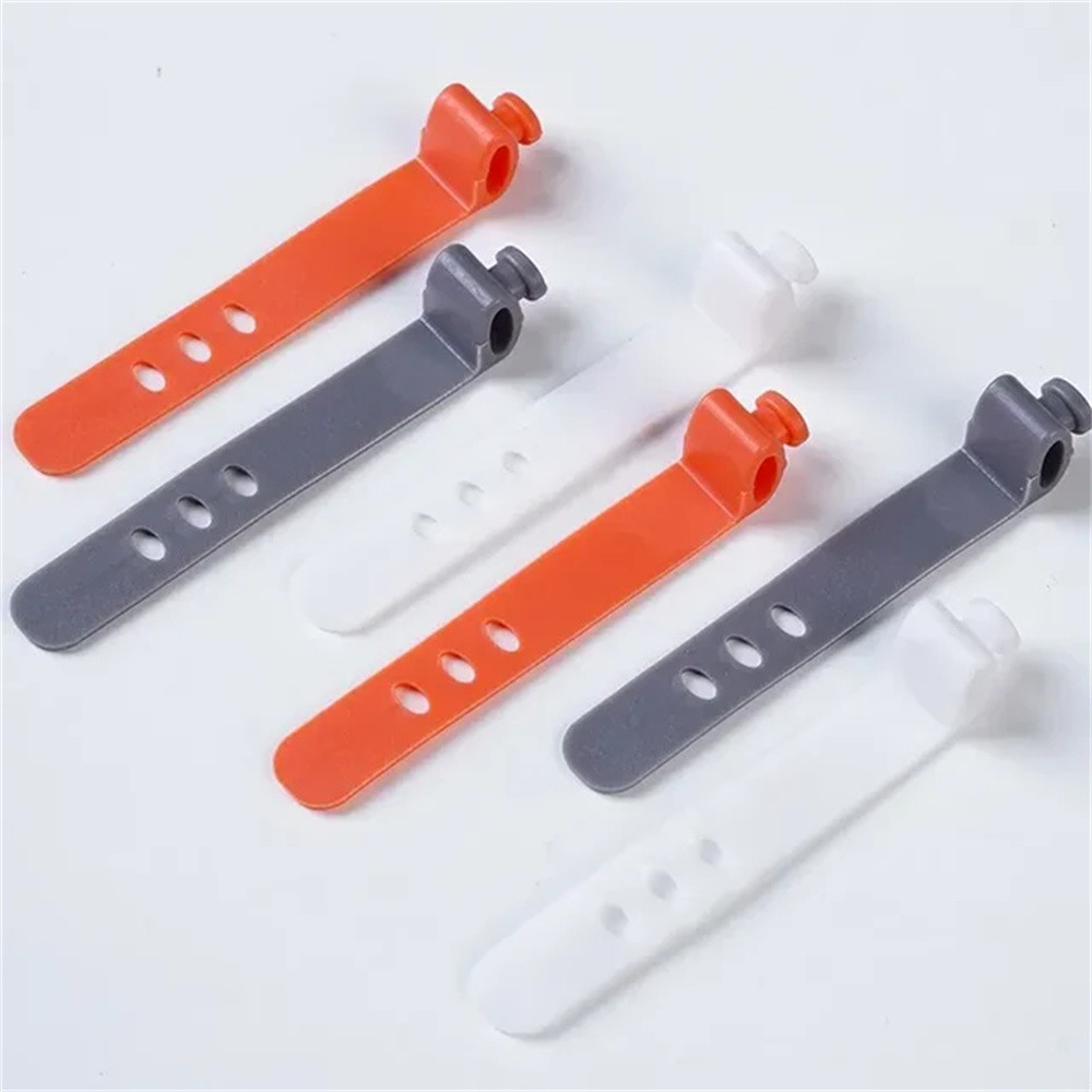 Plastic Cable Organizer Box with Ties, 2 Compartments Charge Cable USB ...