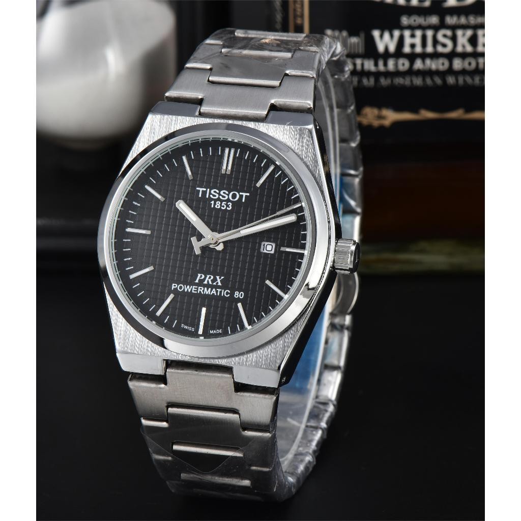 Tissot Fashion Trend Quartz Movement Waterproof Wrist Watch Black Dial ...