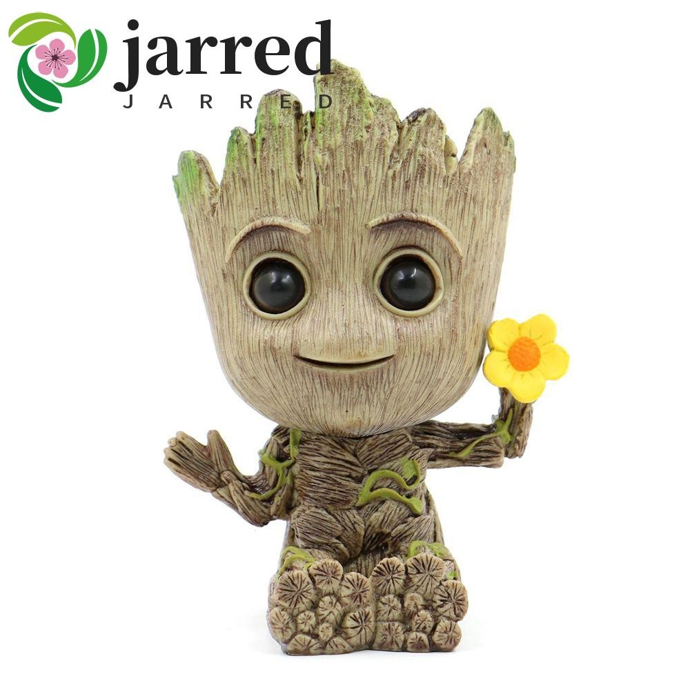 JARRED Groot Action Figure Sitting Car Decoration Mini Groot Figure ...