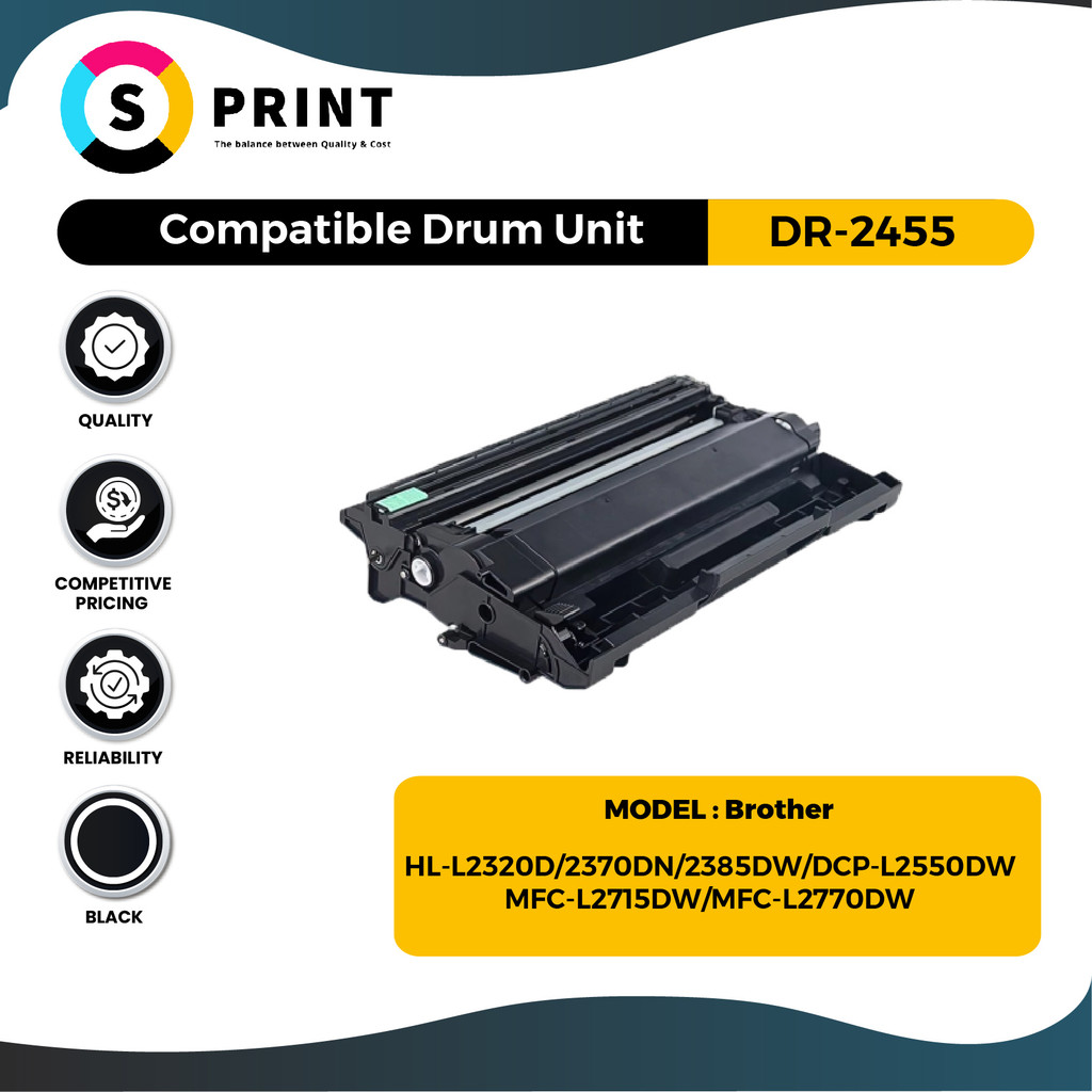 Compatible DR-2455 Brother Drum Unit For Use In HL-L2320D/2370DN/2385DW ...