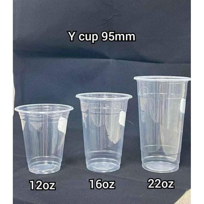 Plastic Y CUP (8oz, 12oz, 16oz, 22oz) 95mm for Milktea Cup, Disposable ...