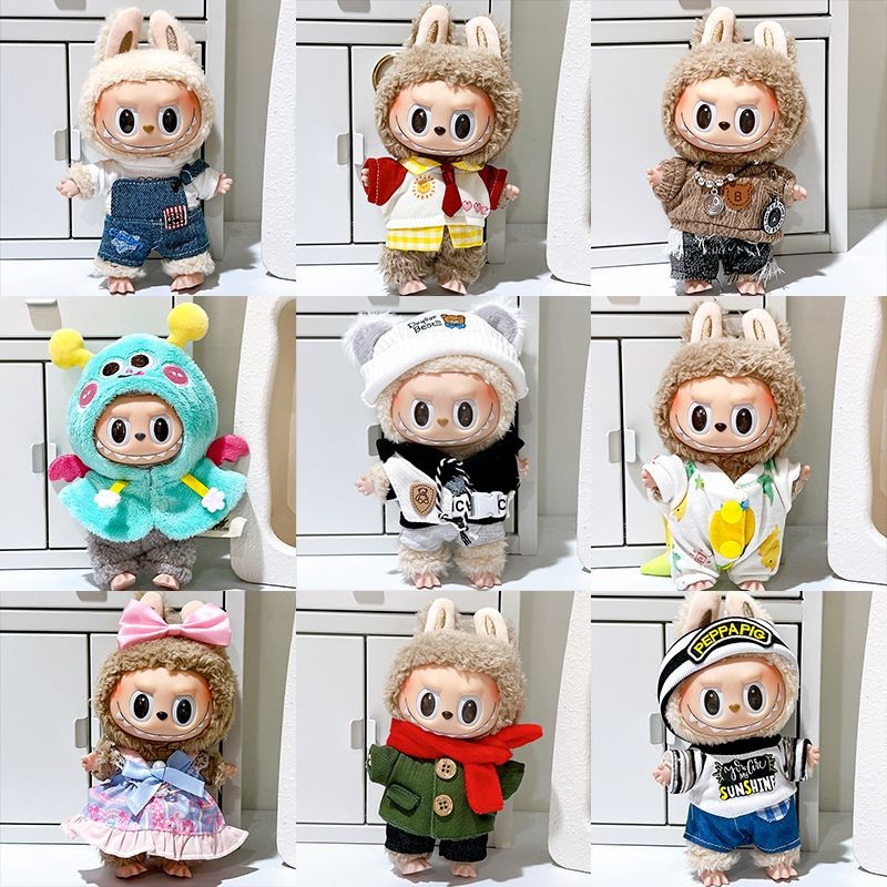 Labubu LABUBU WEAR 17cm LABUBU Vinyl Doll Mystery Box Pendant Doll Doll ...