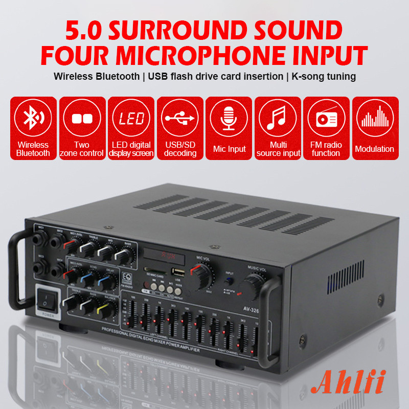 High Power Home Amplifier Digital Display Bluetooth Amplifier Car ...