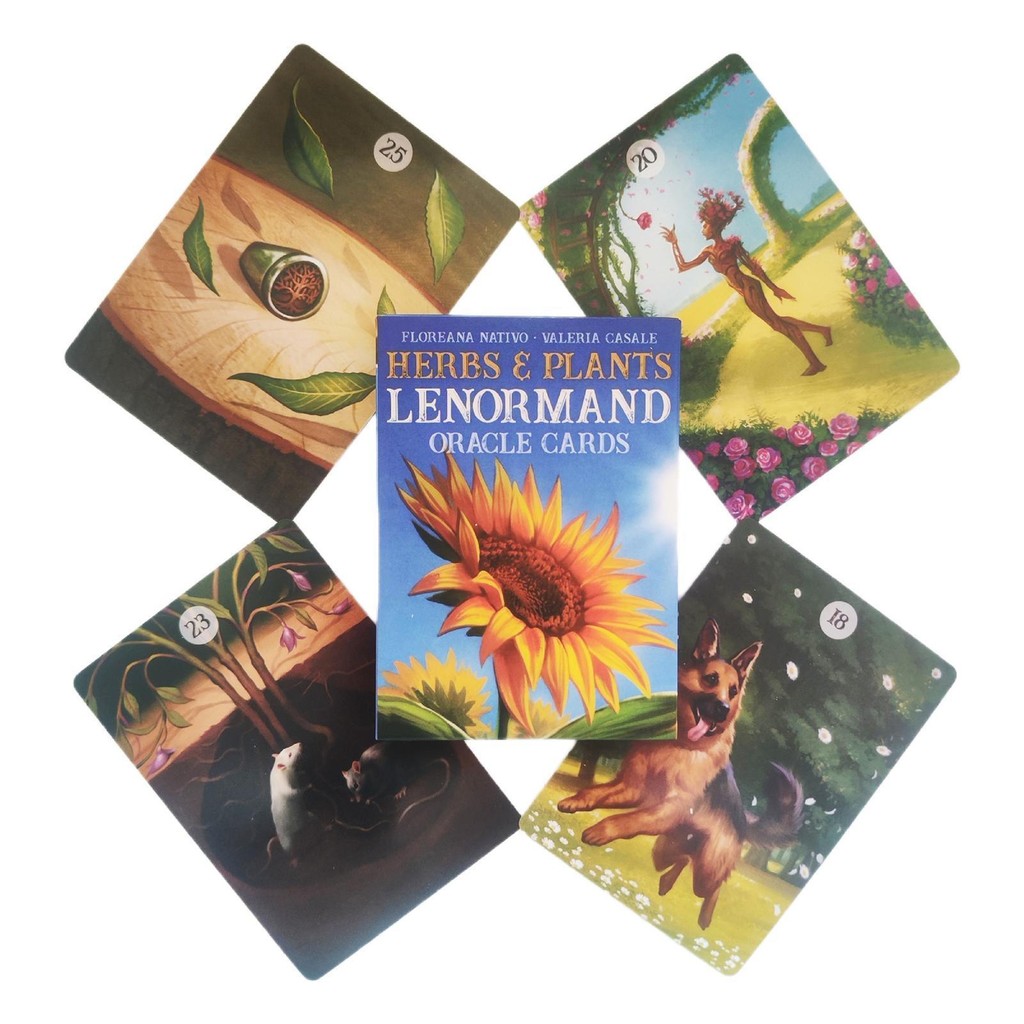Herbs Lenormad Oracle Cards Beginner Tarot Deck Entertainment Oracle ...