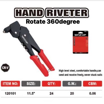 Professional Hand tools Hand Riveter Gun swivel riveter fixed riveter ...