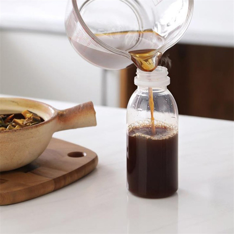 GMARTY 6pcs Small Plastic Bottle 100ml Milk Bottles Small Juice Bottles ...