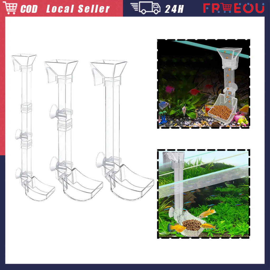 Aquarium Feeder Tube Acrylic Shrimp Feeding Tube Fish Feeding Tube Fish ...