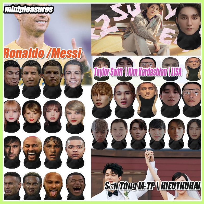 Jack-J97 Funny Full Face Mask Celebrity Macy Funny Sticker Role Play ...