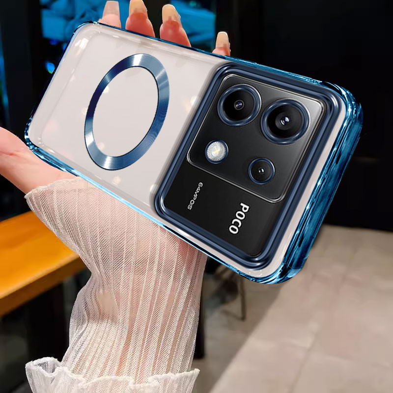 Casing poco x6 xiaomi poco x6 pro 5G Phone case Soft gold border ...