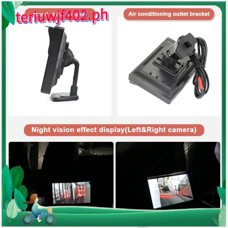 Car AHD 5 Inch Digital Side View Monitor Mirror System with 2 720P HD ...