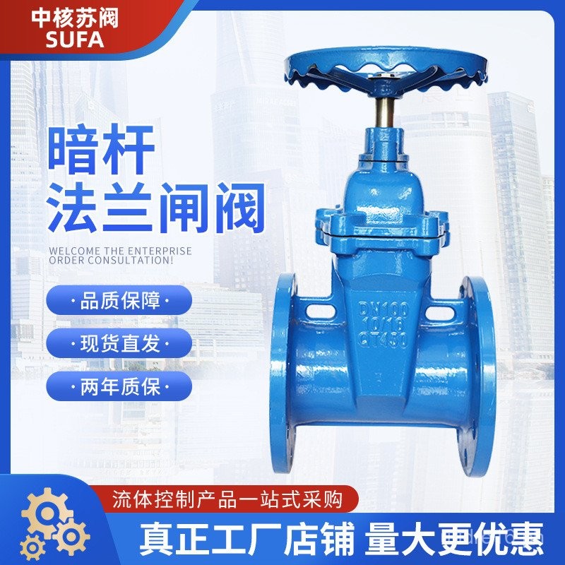 Soviet Valve Concealed Rod Seat Seal Gate Valve Industrial Cast Iron ...