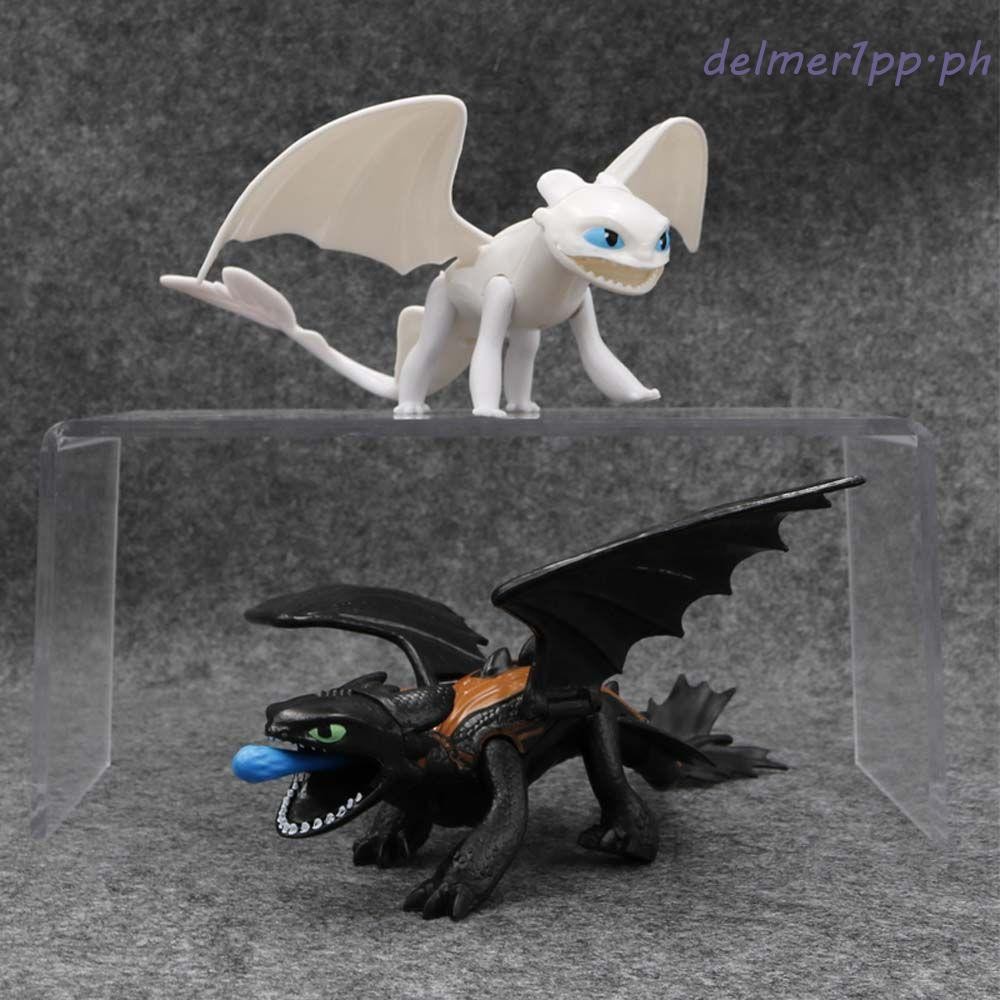 DELMERHOME How To Train Your Dragon Light Fury Model Toys For Children ...