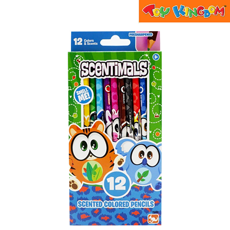 Kangaru Scentimals Presharpened 12CT Scented Colored Pencils | Shopee ...